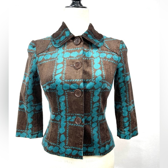 Trina Turk | Jackets & Coats | Trina Turk Vintage Corduroy Jacket ...